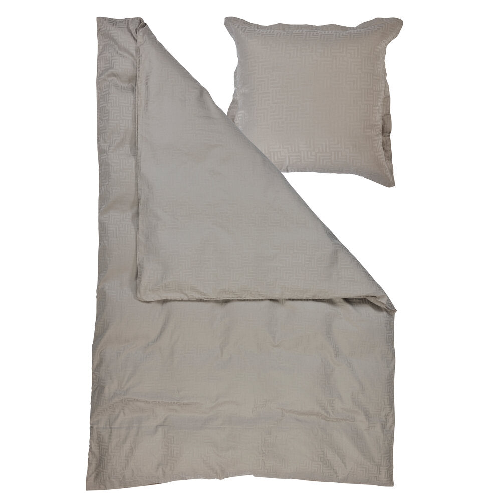 Jacquard logo sengetøj - grå