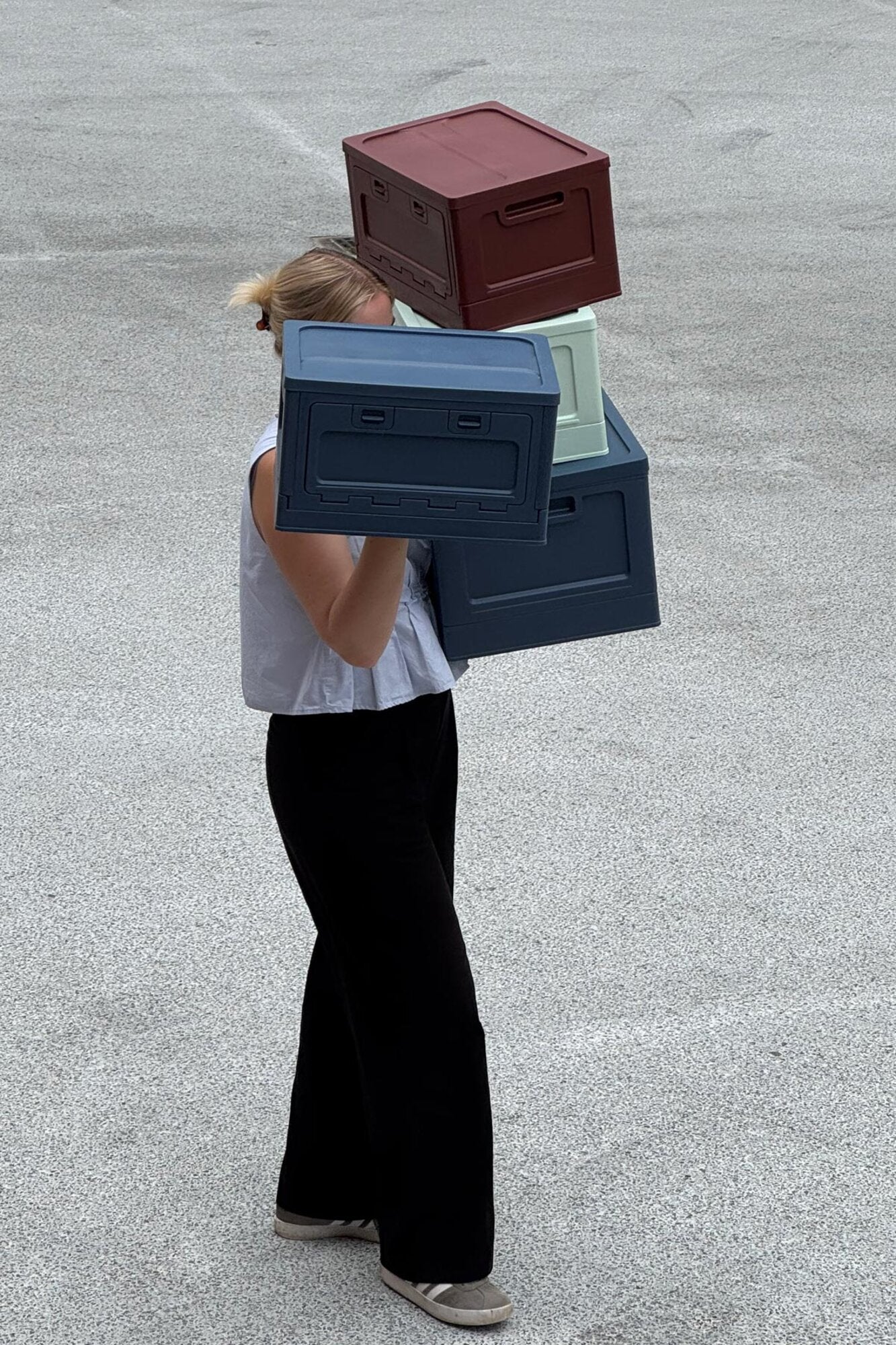 Boks, stor - dark blue