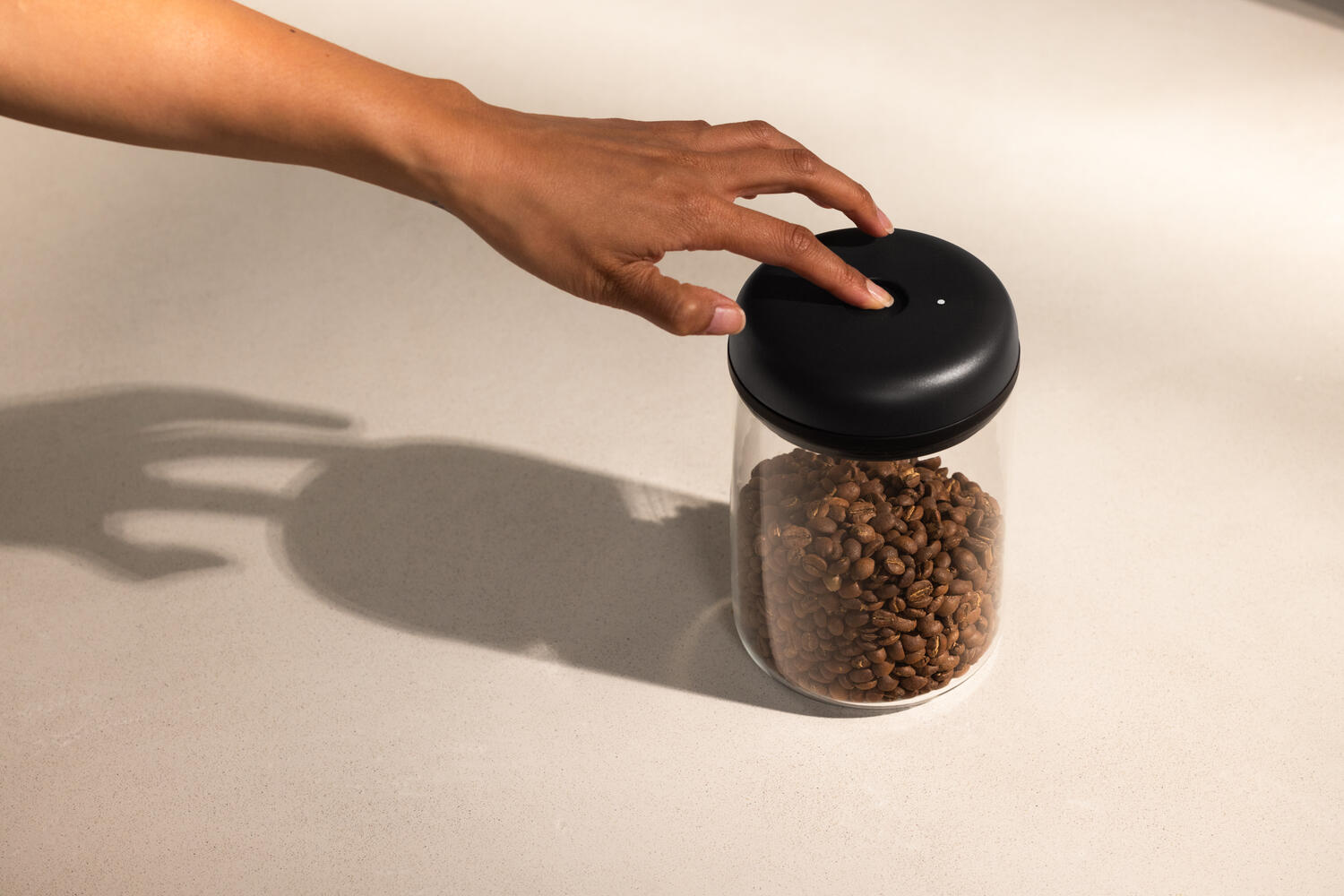 Electric Atmos Vacuum kaffebeholder, Clear Glass - 1.2L