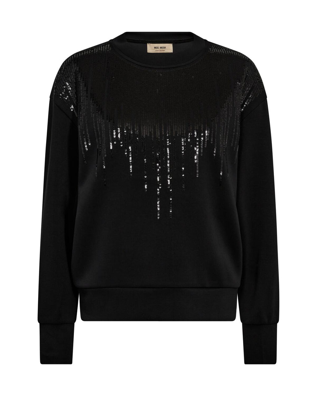 Neve O-LS Glam sweatshirt - sort