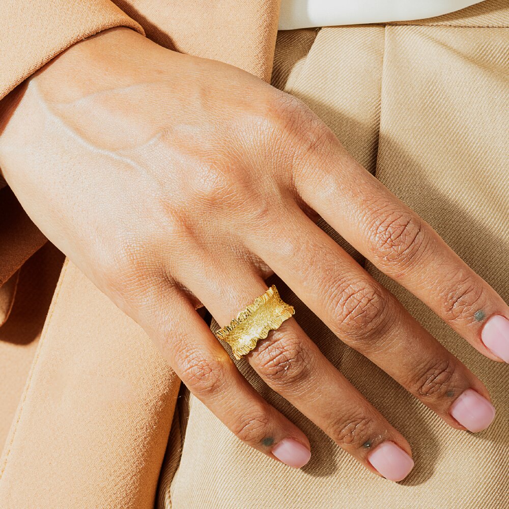 Forsaken Path Gilded ring - forgyldt