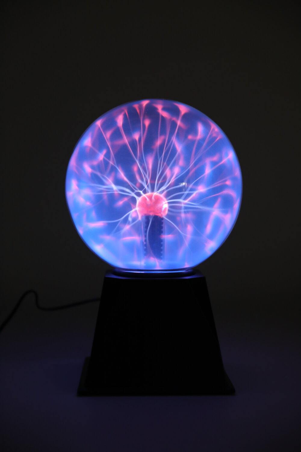 Blue Plasma lampe, blå - H25 cm