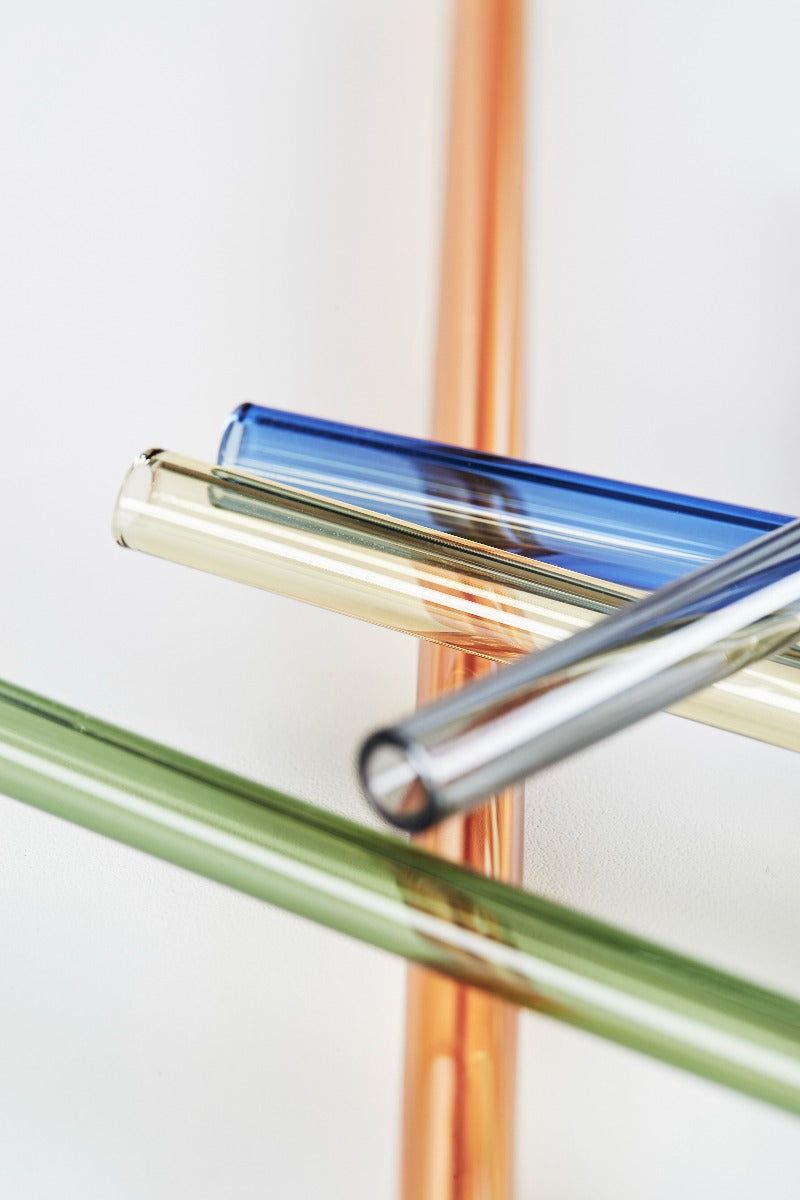 Køb Sugerør i glas - 6 stk. fra Bahne Interior | Bahne.dk