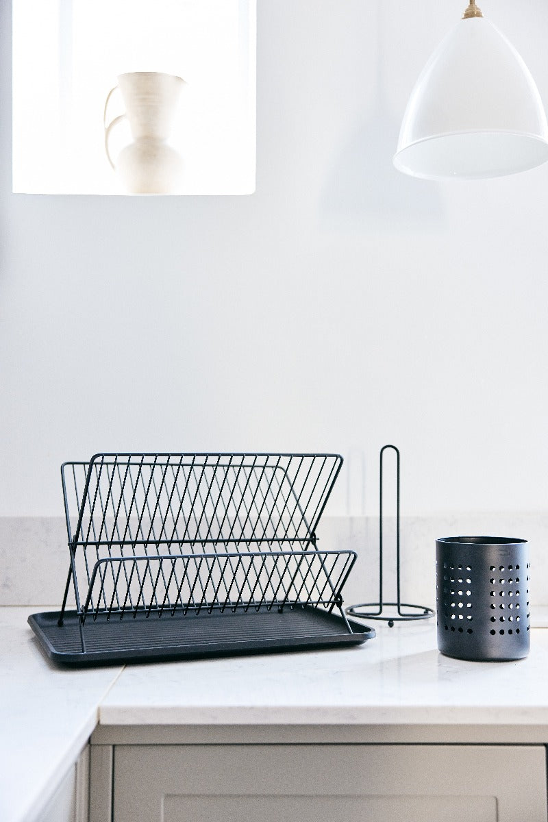 Køb Metal opvaskestativ - sort fra Bahne Interior | Bahne.dk